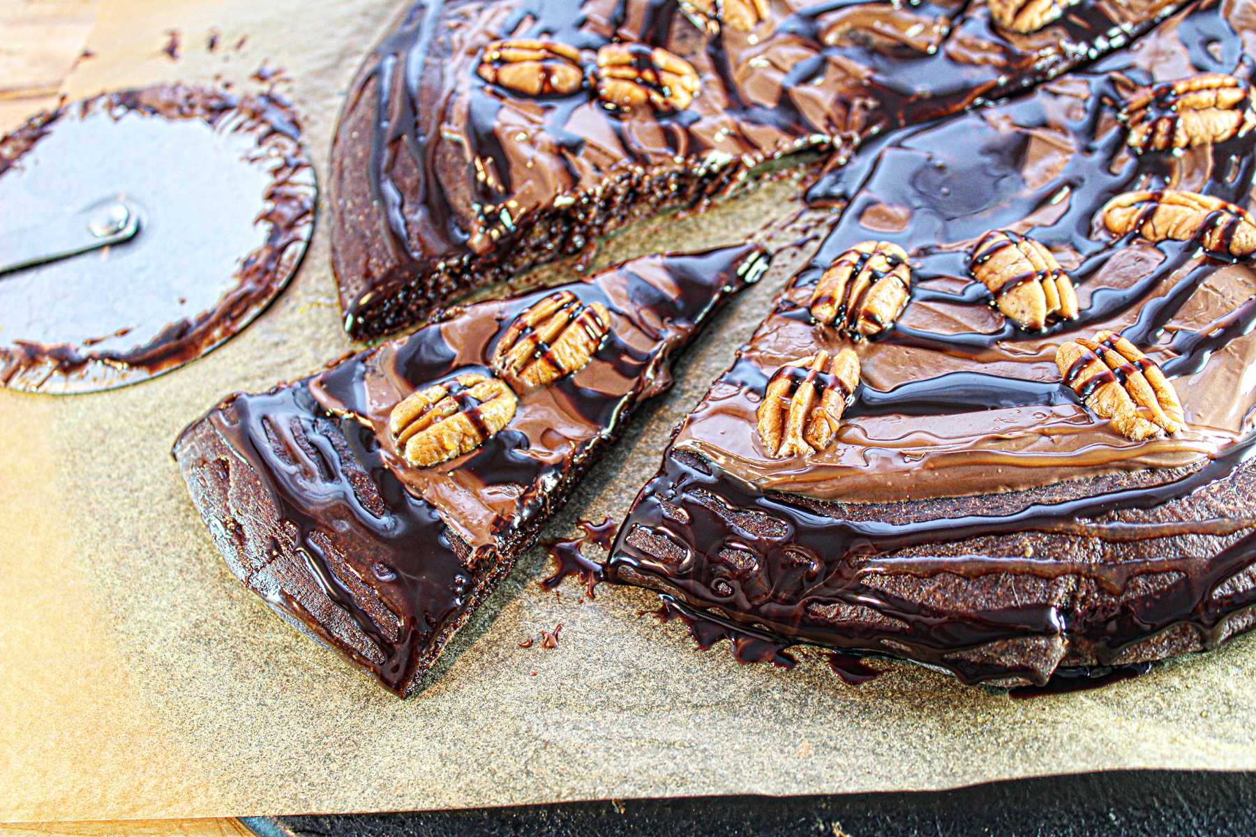 Easy Gourmet Chocolate Crust Dessert Pizza - Panhandle Milling